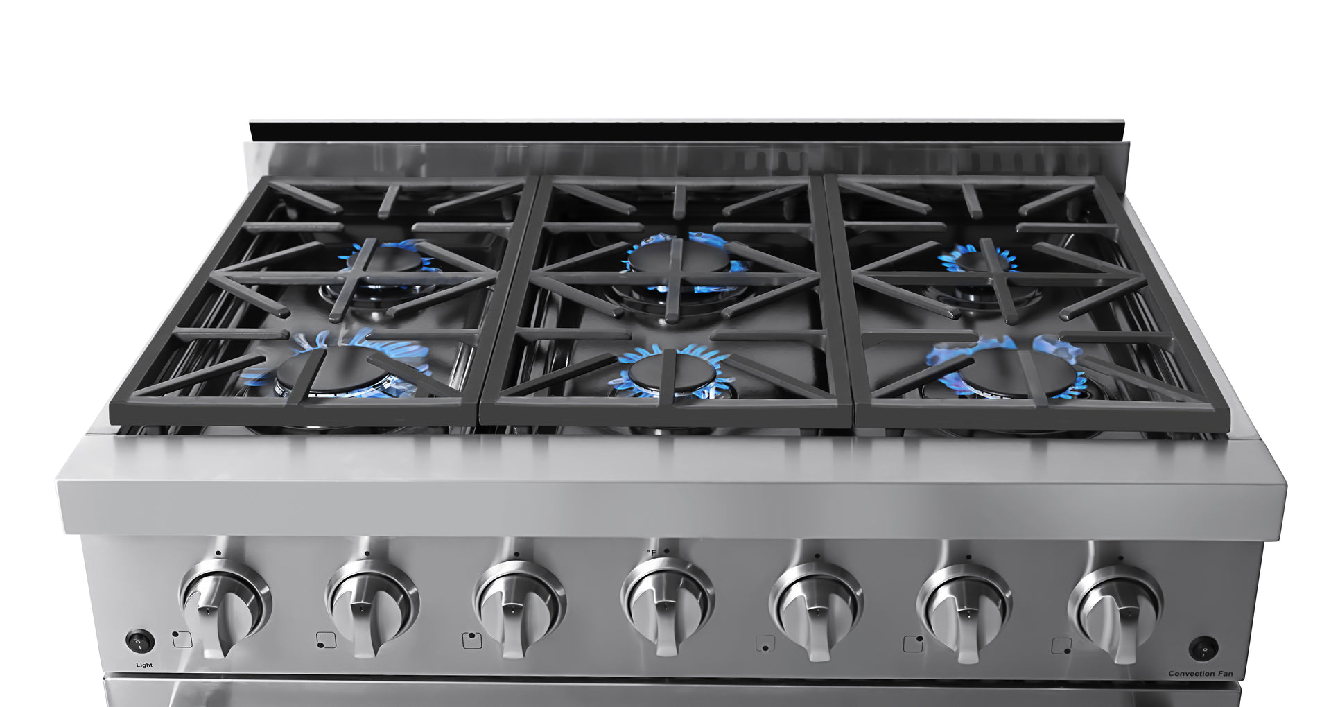 36 Inch. Freestanding Gas Range with 6 Italian Sealed Burners