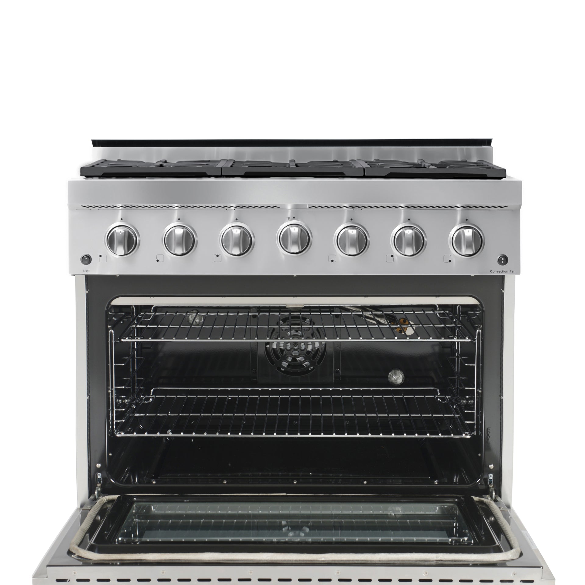 36 Inch. Freestanding Gas Range with 6 Italian Sealed Burners