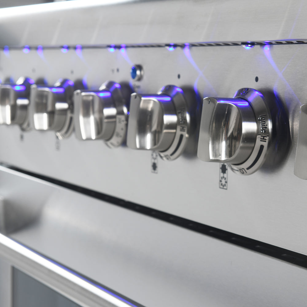 NXR PRO Series Range- Stainless Steel 6 sealed tower Burner Gas Range