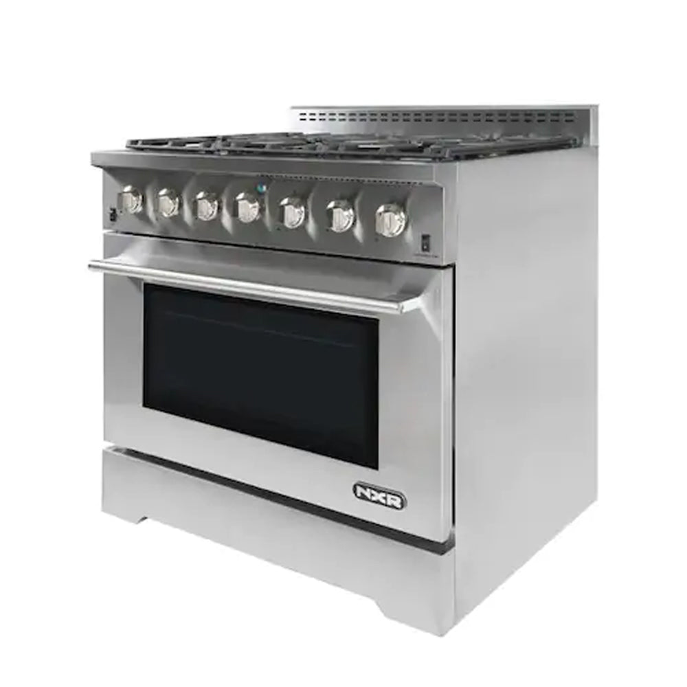 Stainless Steel Dual Fuel Range with Convection Oven, LS Ranges