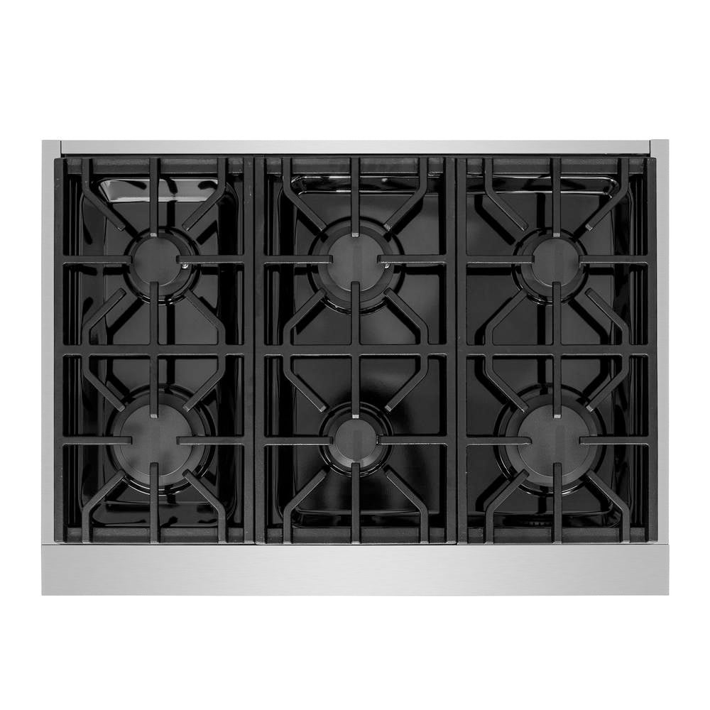Stainless Steel Cooktop 6 Burner with Heavy Duty Cast Iron Grate