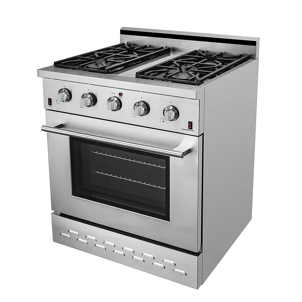 SC Ranges- Stainless Steel 6 Burner Gas Range with Convection Oven